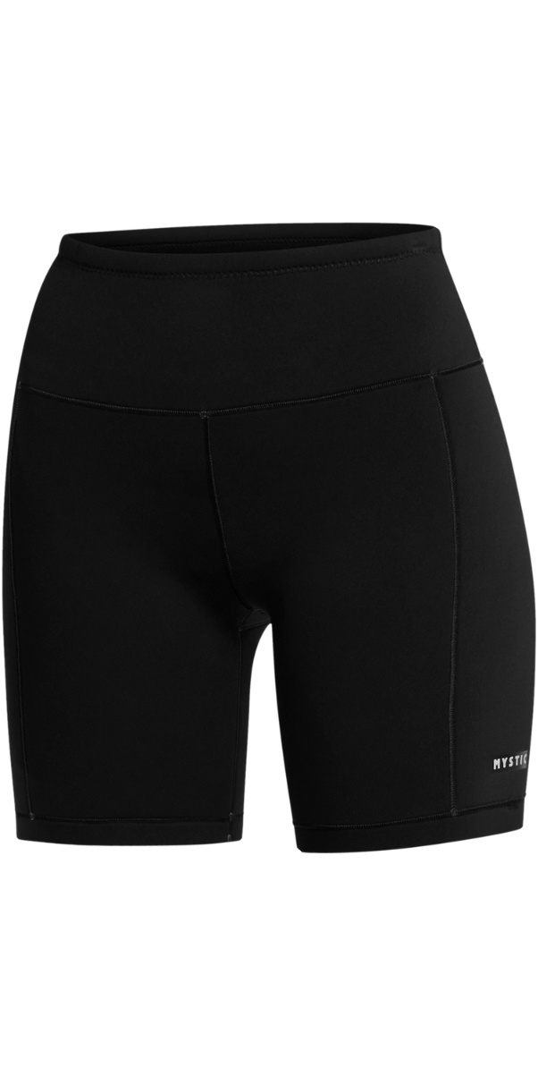 2025 Mystic Womens Lunar Neoprene Biker Shorts 35001 240232 - Black - Wetsuit | Wetsuit Outlet
